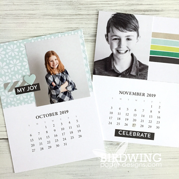 2019 Calendar Part 2 | Birdwing Paper Designs