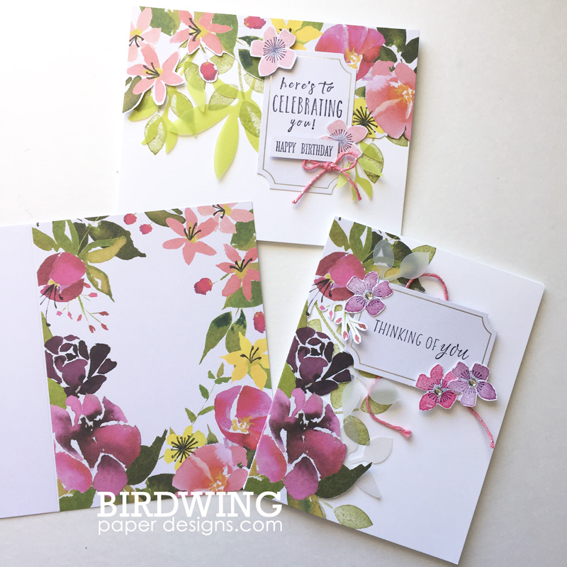 Spring Cards with the Blissful Blooms Kit | Birdwing Paper Designs