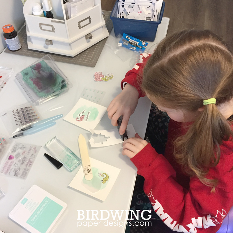 A Kids Card Class | Birdwing Paper Designs