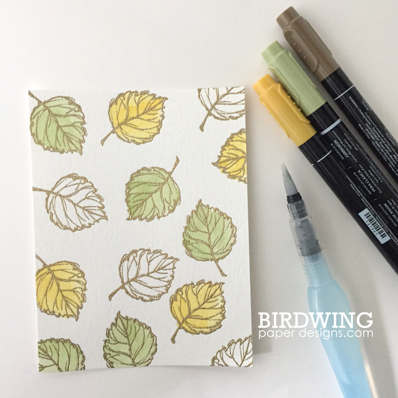 Watercolour with Emboss | Birdwing Paper Designs