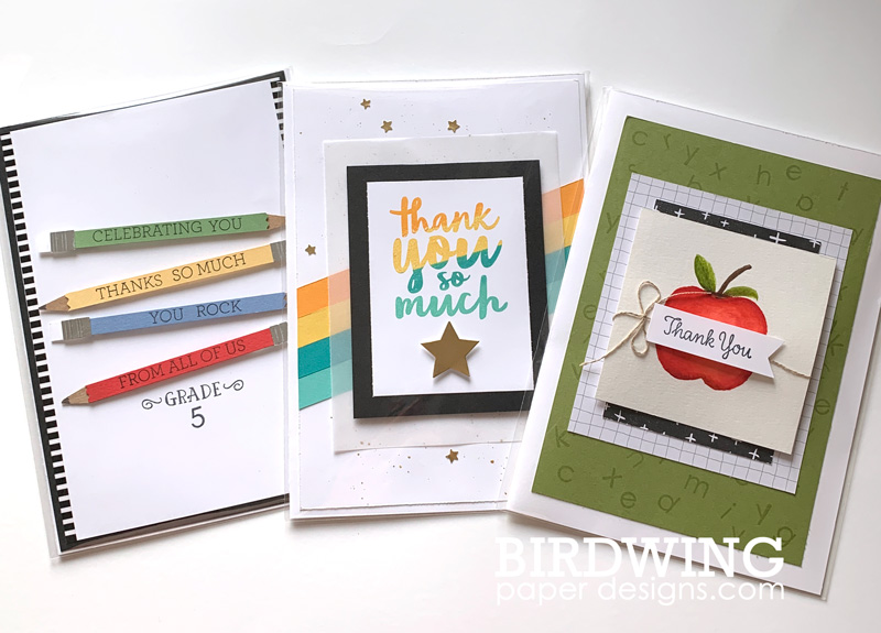 Thank You Cards For Teachers | Birdwing Paper Designs