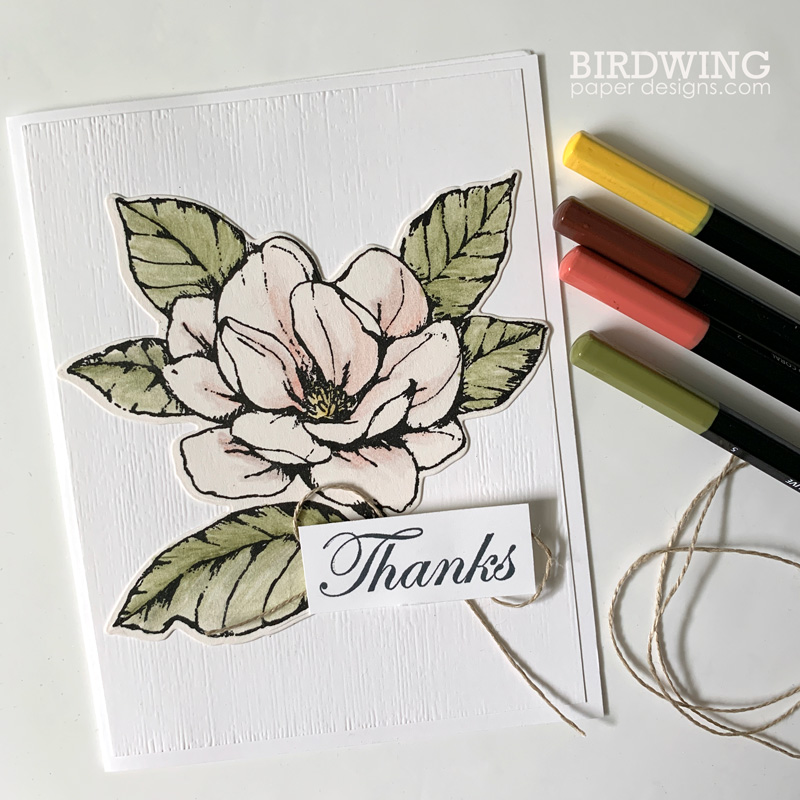 Magnolia Stamp Three Ways | Birdwing Paper Designs