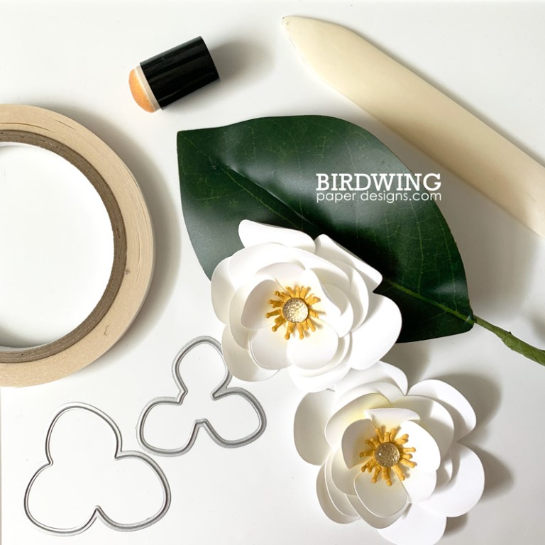 DIY Paper Magnolia Flower | Birdwing Paper Designs