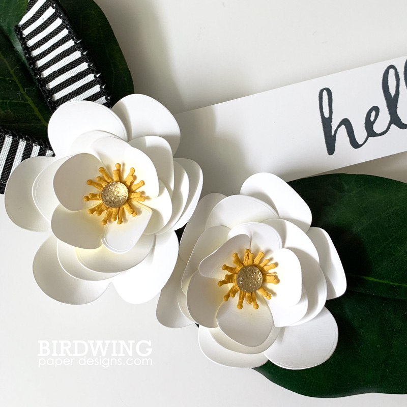 DIY Paper Magnolia Flower | Birdwing Paper Designs