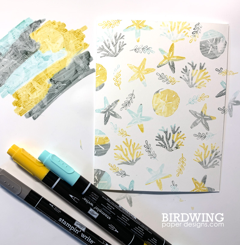 Silicone Mat Stamping Technique | Birdwing Paper Designs