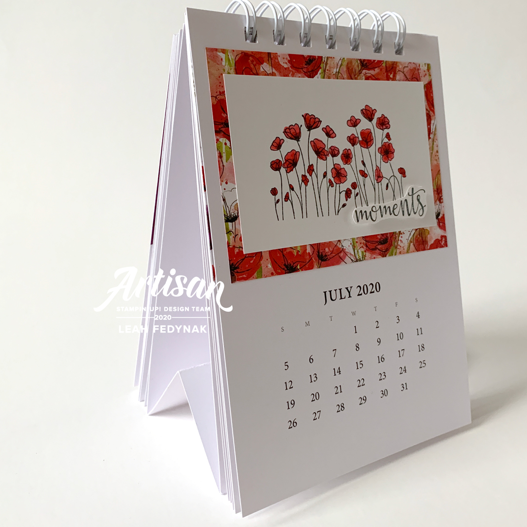 Peaceful Poppies Calendar | Birdwing Paper Designs
