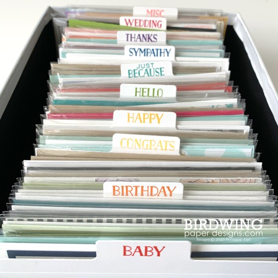 New Card Dividers On Etsy | Birdwing Paper Designs