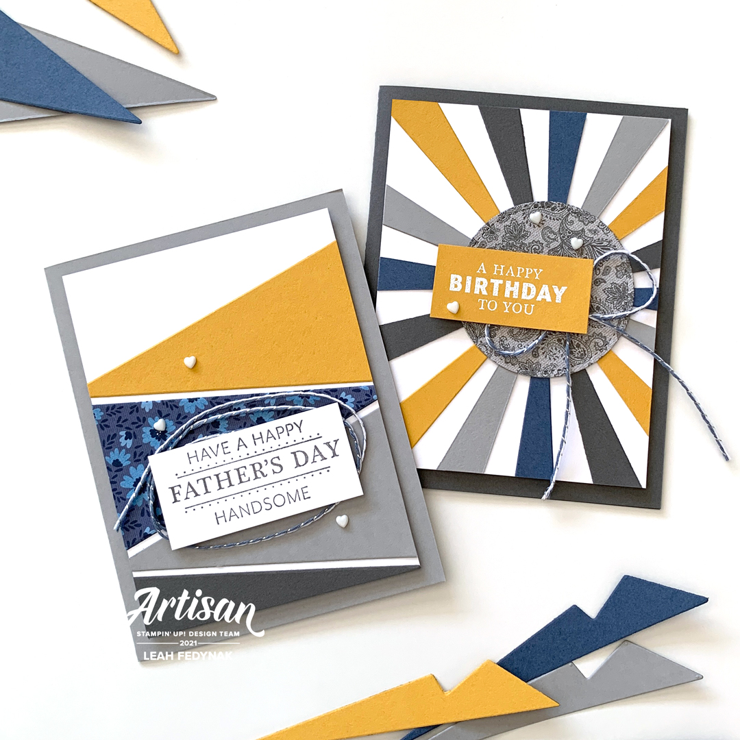 Geometric Cards with the Well Suited Suite | Birdwing Paper Designs