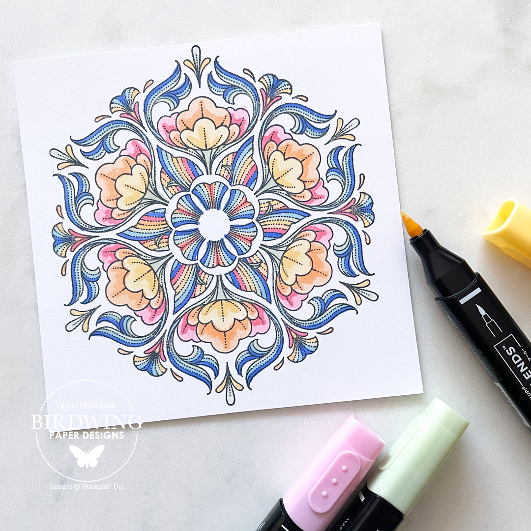From Colouring to Greeting Card | Birdwing Paper Designs